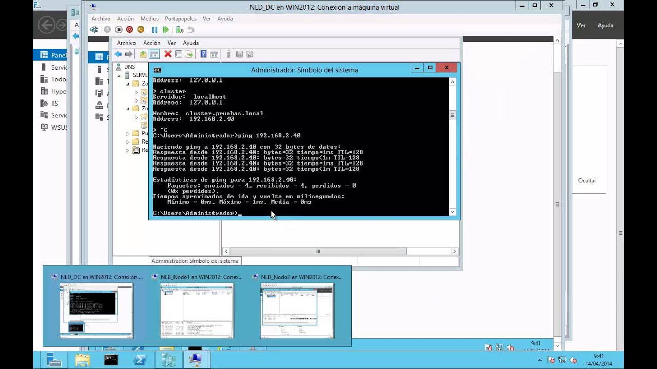 Instalar balanceo de carga de red (NLB) con Windows Server 2012. - YouTube