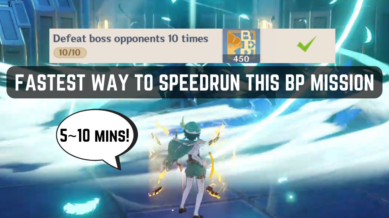 Fastest way to defeat boss opponent 10 times (BP mission) - YouTube