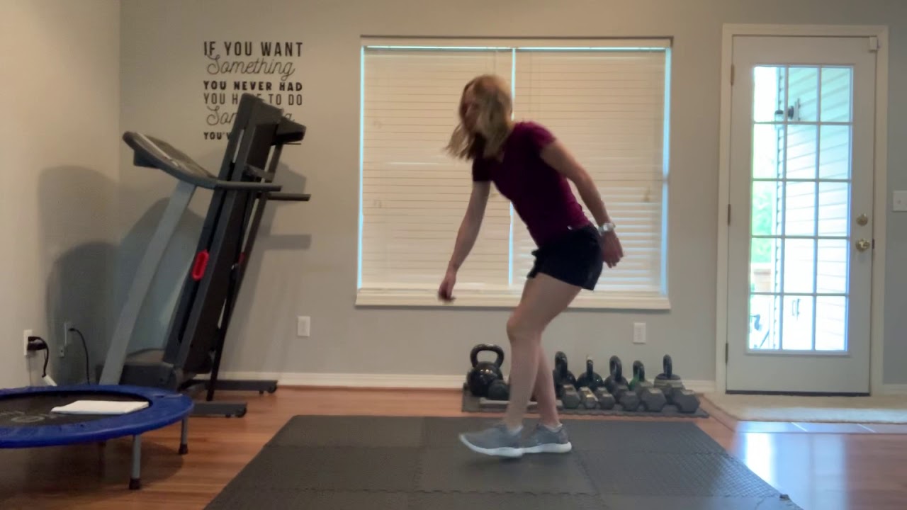 Walking hamstring stretch - YouTube