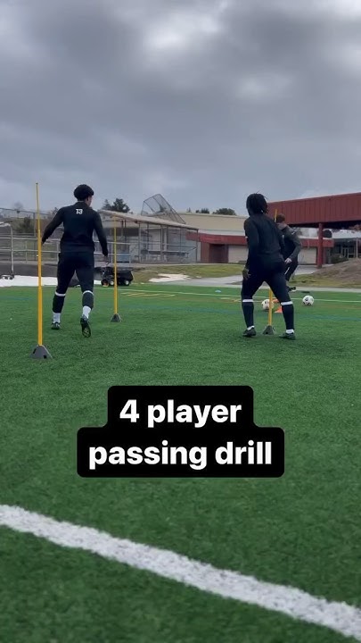 4 PLAYER PASSING DRILL WITH COLLEGE BALLERS 🔥 - YouTube