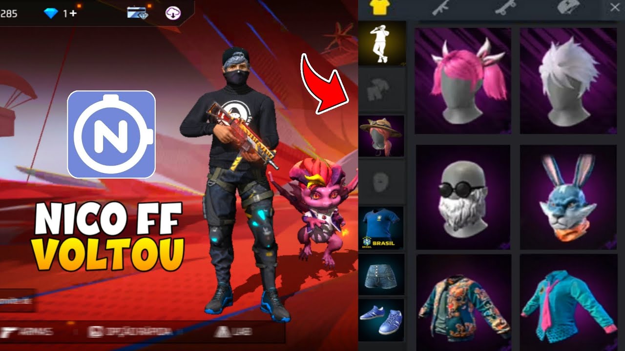 CORRE !! FINALMENTE BAIXAR E INSTALAR NOVA VERSÃO DO NICOO FF PARA FREE ...