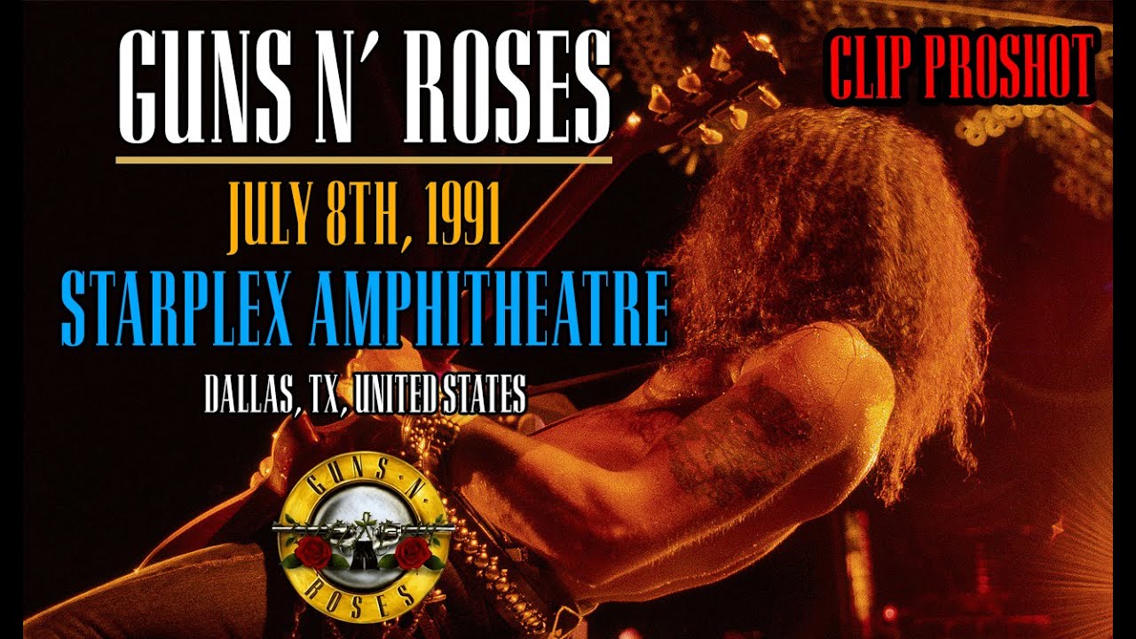 Guns N' Roses - July 8th, 1991 - Starplex Amphitheatre, Dallas, TX ...