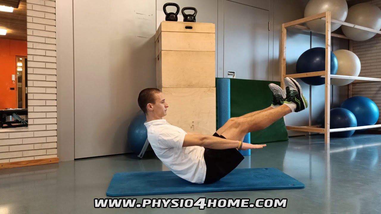 41 - Strengthen Abdominal, Boat Pose V sits Advanced - YouTube