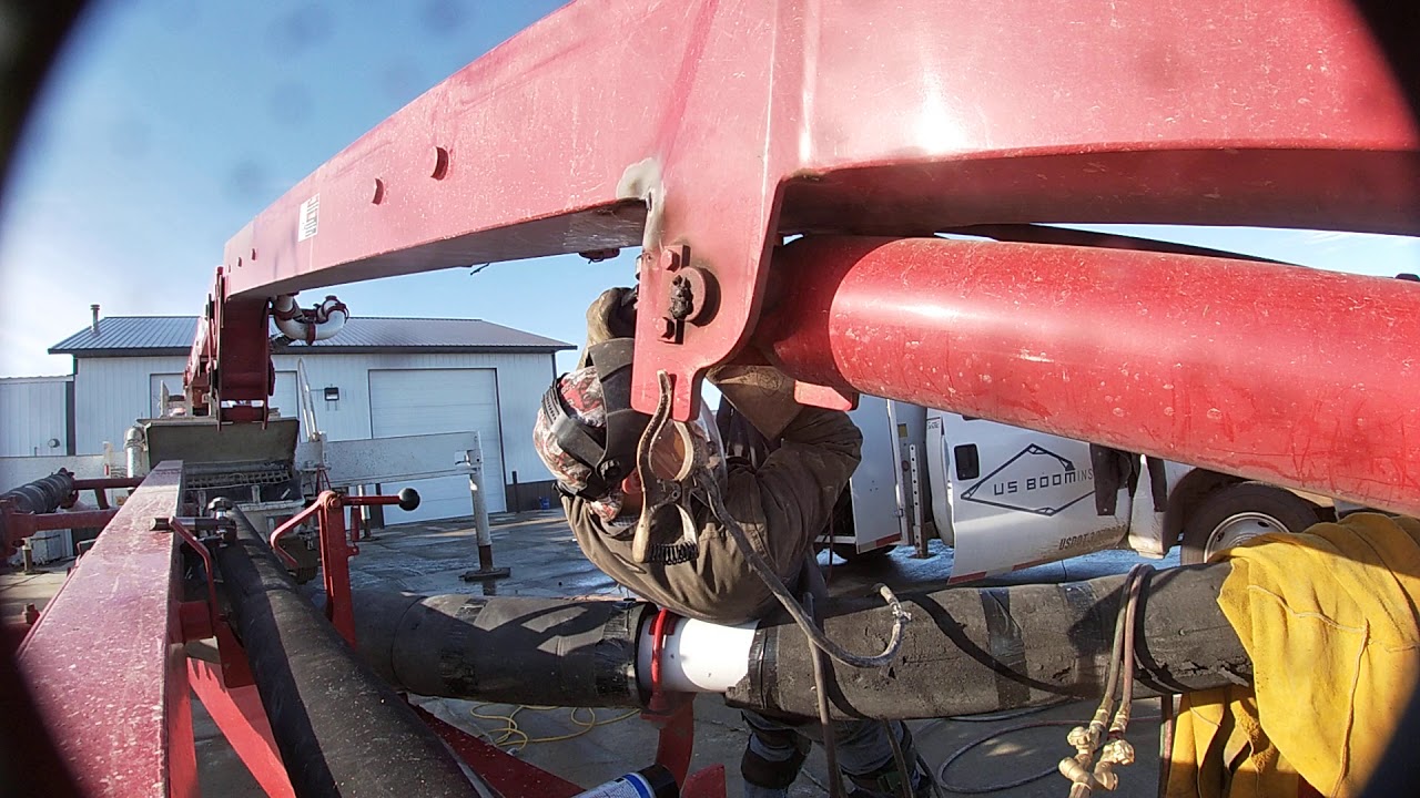 Boom repair part 2 - YouTube
