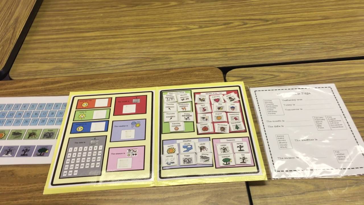 Differentiated Calendar Routine for Special Education Classrooms ...