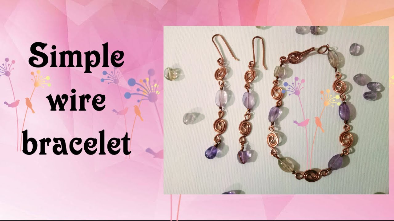 Simple wire bracelet - YouTube
