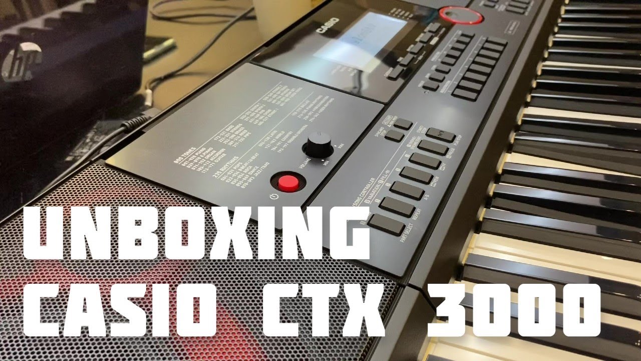 Unboxing Casio CTX3000 at Music Store - YouTube