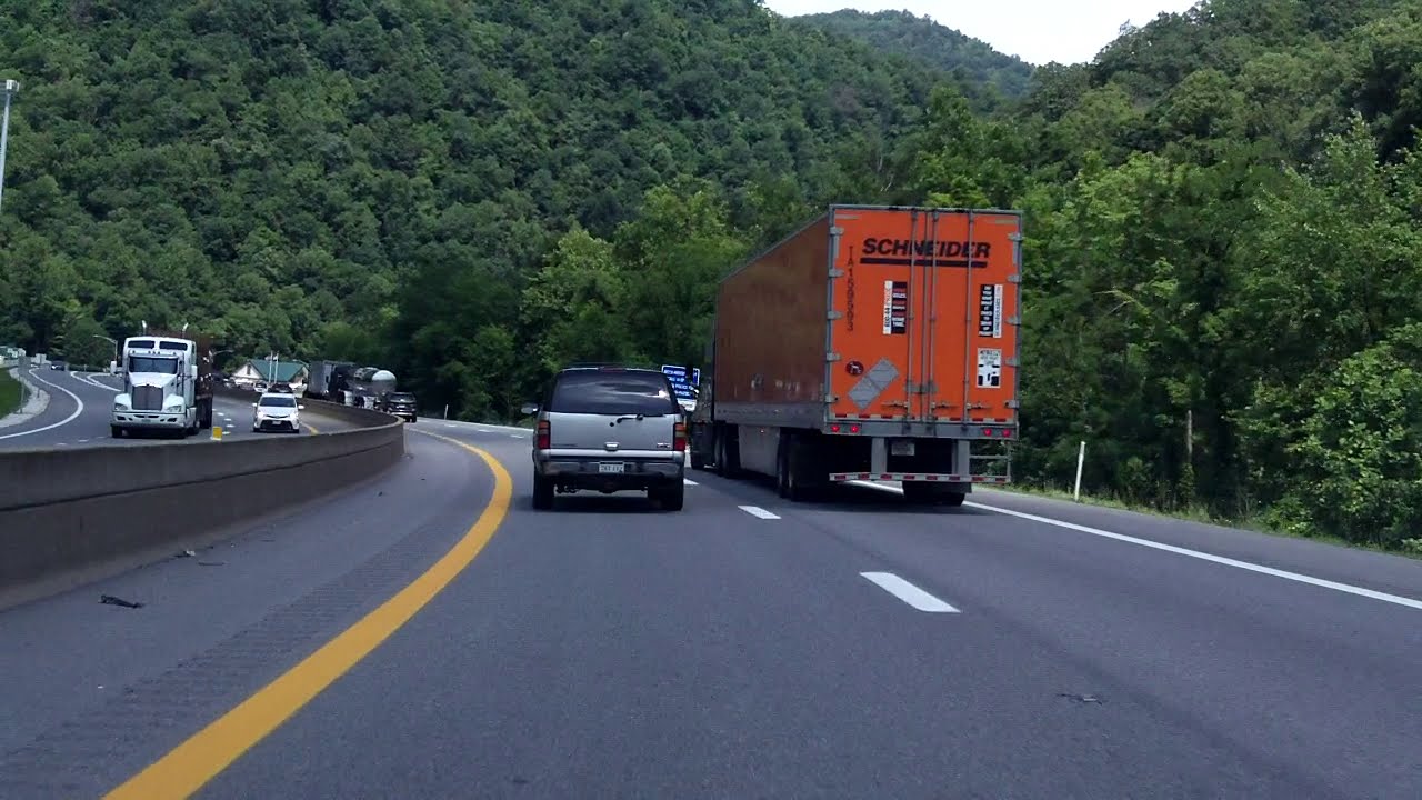 West Virginia Turnpike (Interstate 77 Exits 66 to 74) northbound - YouTube