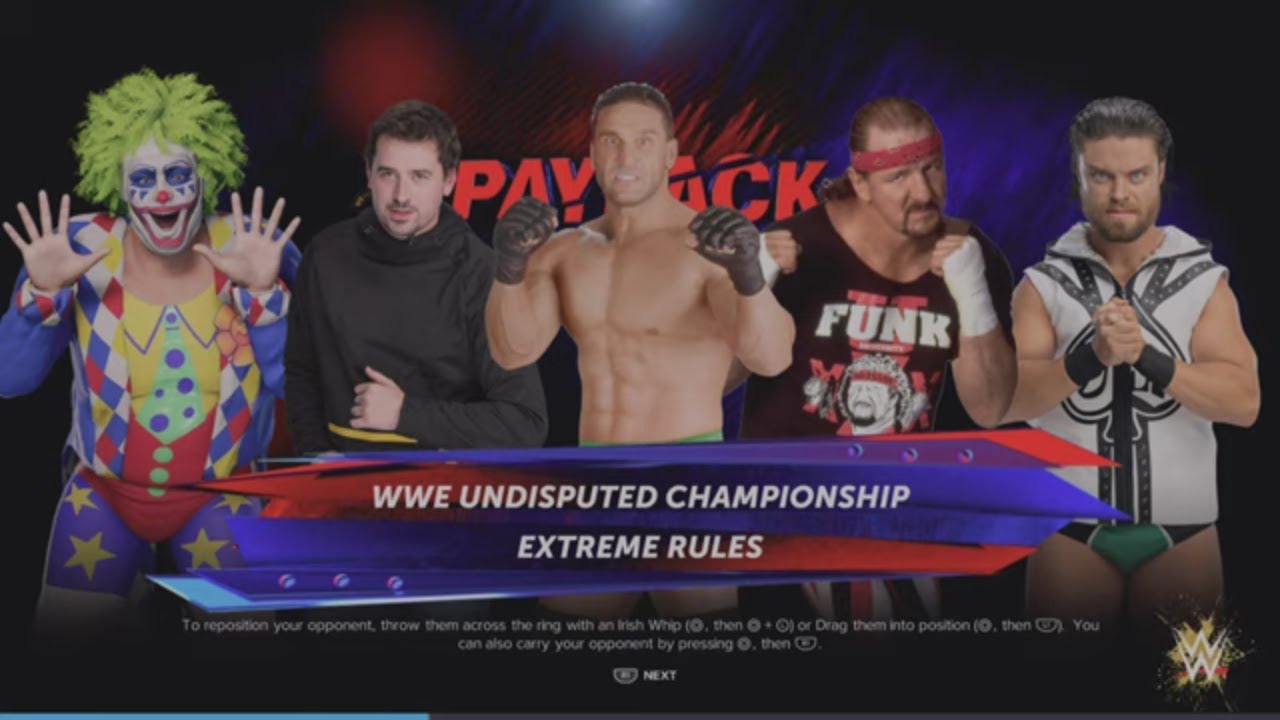 WWE 2K24 Ken VS TY, Funk, Doink, JD 5-Man Extreme Elm. Match WWE ...