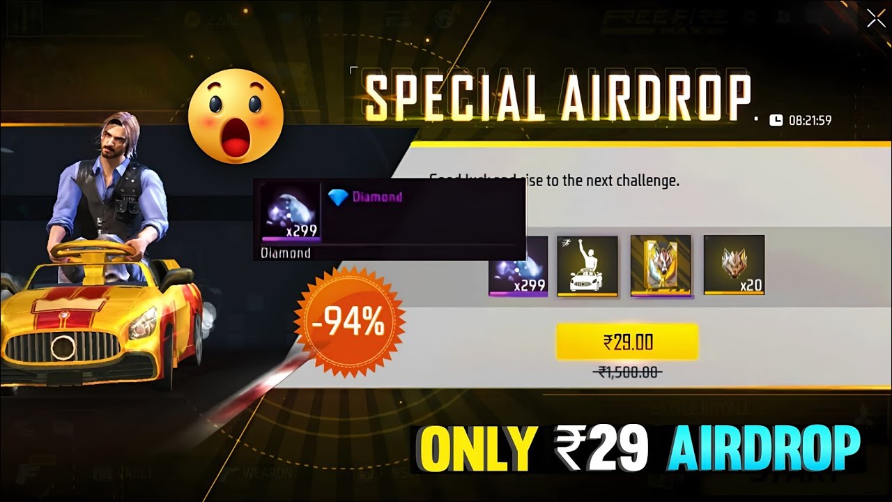 UPCOMING ₹29 SPECIAL AIRDROP 😳 FREE FIRE | NEW SPECIAL AIRDROP IN FREE ...