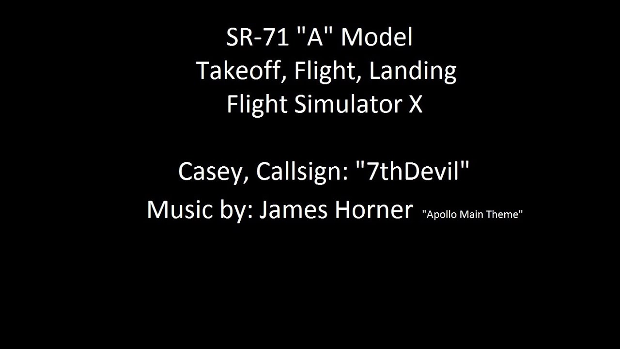 FSX Movie | Alphasim SR-71 | Full HD - YouTube