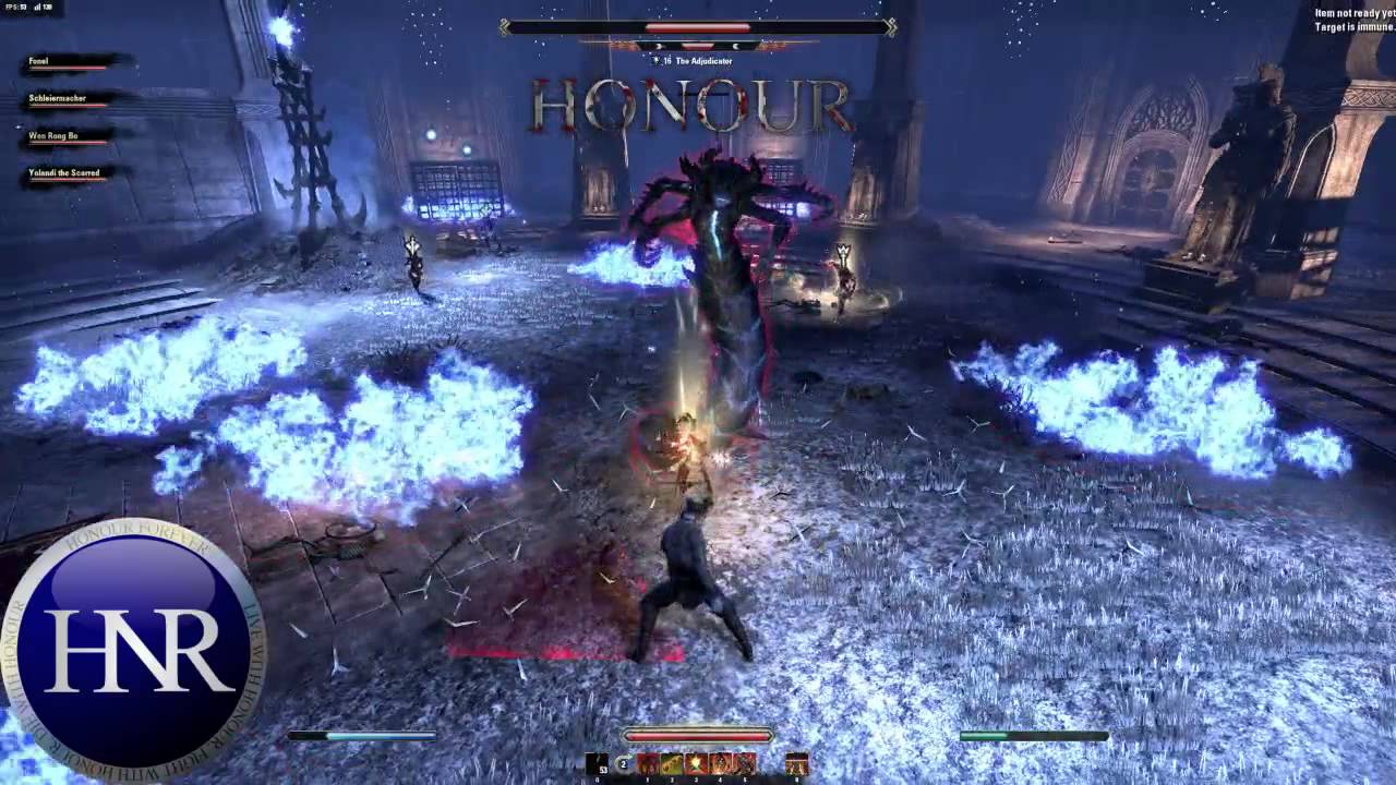 ESO - White Gold Tower normal: 1st Boss - YouTube