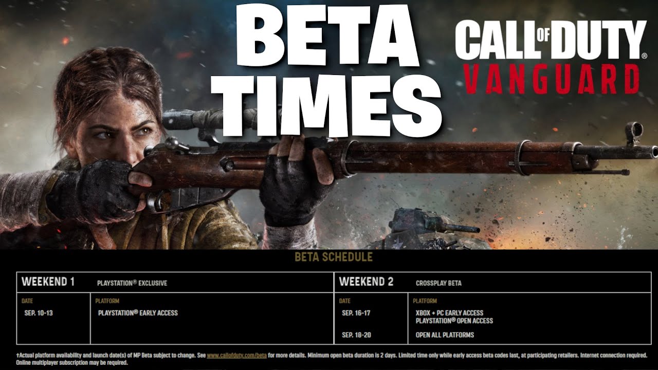Call Of Duty : Vanguard - EARLY ACCESS TODAY! - Beta Times, Dates ...