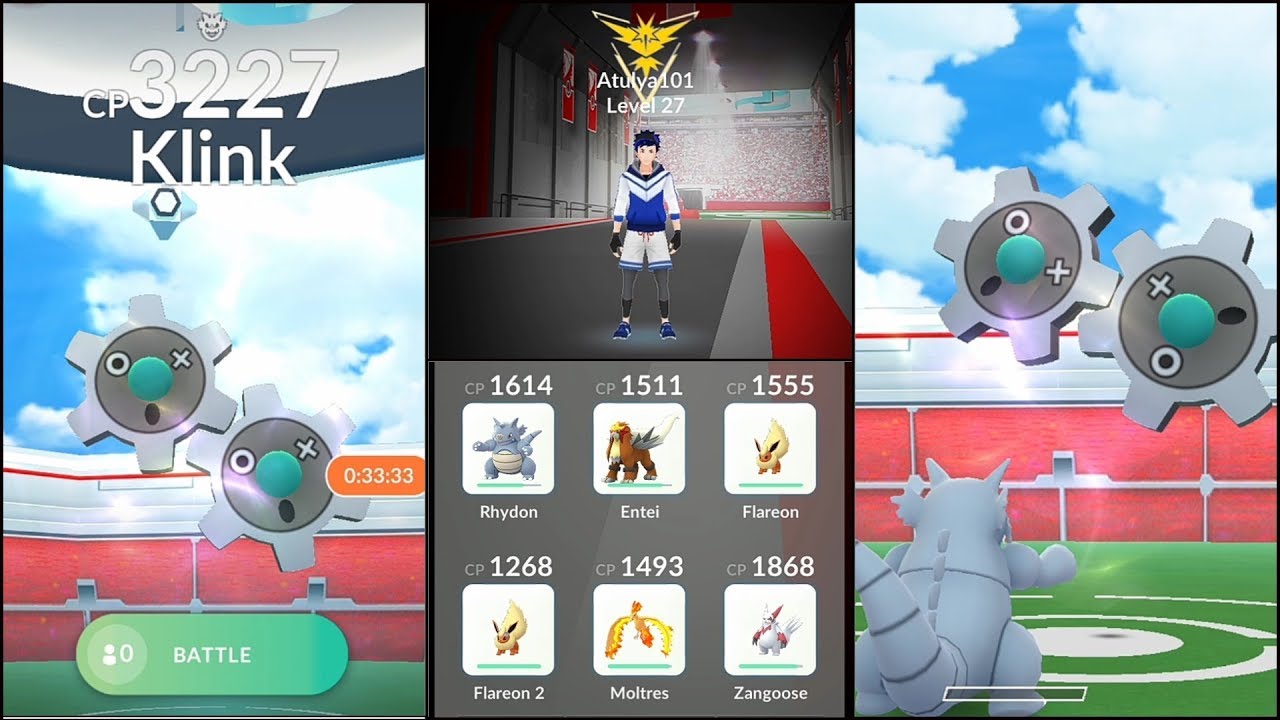 Pokemon Go - "KLINK" Level 1 Raid Battle - YouTube