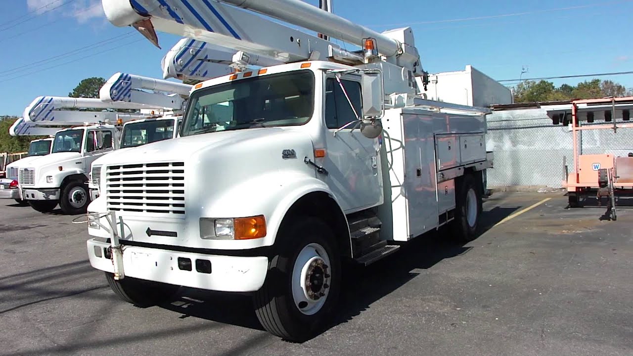 1999 International 4700 Material Handling Bucket Truck w/ Altec AN543 ...