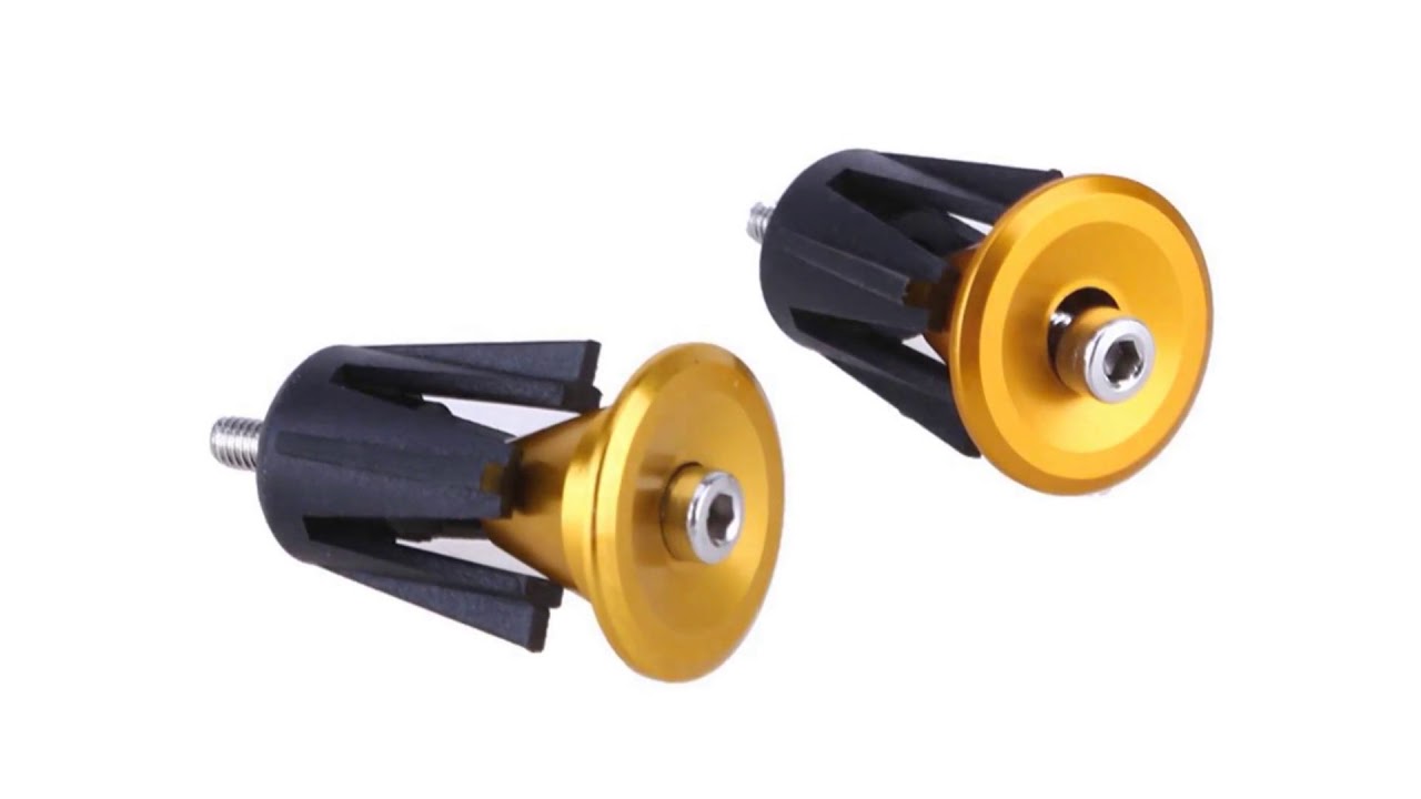 1 Pair MTB Handles Grill For Bicycle Graysby bar Cap End Plug Handles ...