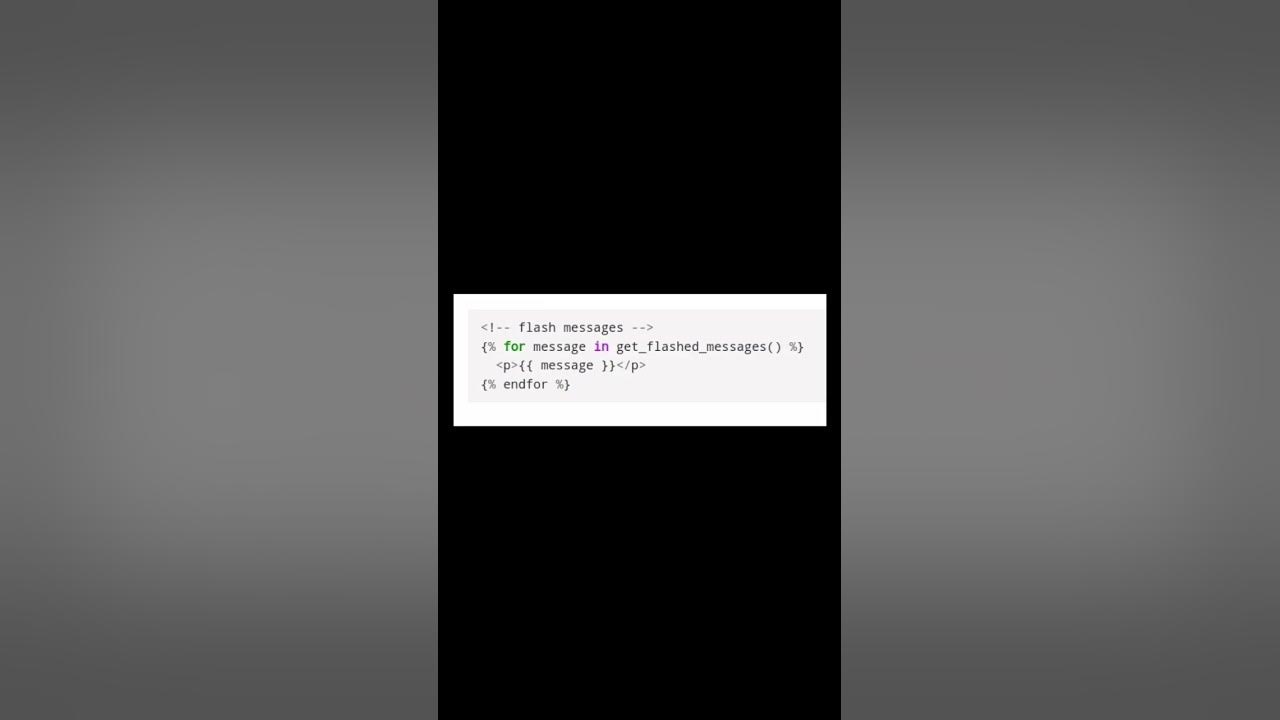 Flask Message Flashing Getflashedmessages Developer Programming Code Flask Python