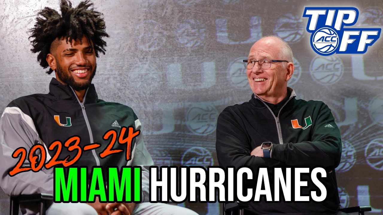 Miami Hurricanes at the 2023 ACC Tipoff Media Day | Jim Larranaga ...