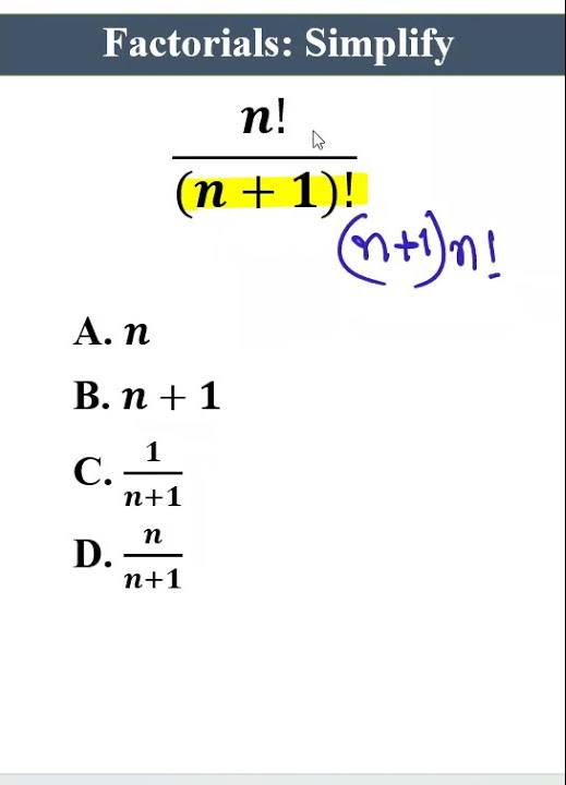 Simplify the Factorial Expression #shorts #maths #mathematics #algebra ...