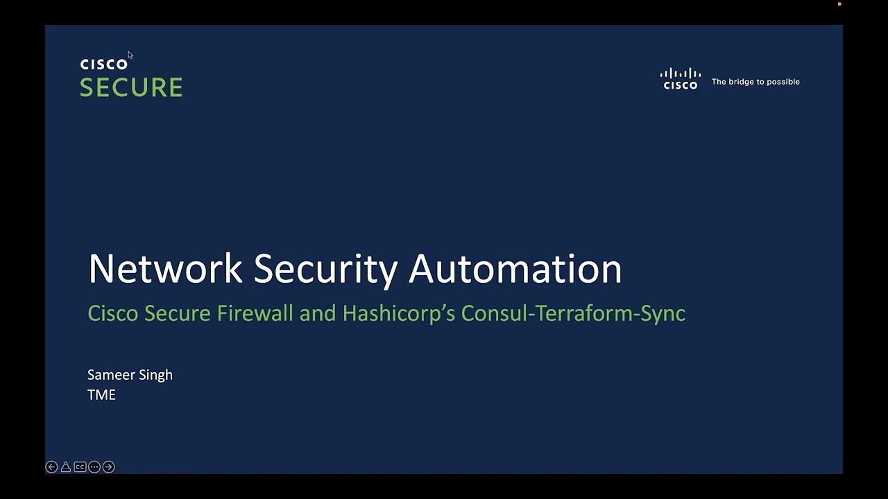 Network Security Automation with Cisco Secure Firewall & Hashicorp's Consul Terraform Sync. Ep ...