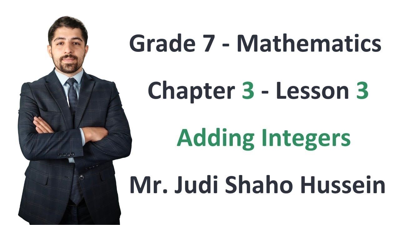 Adding Intergers - Lesson 3 - Chapter 3 - Page 102 - Grade 7 - YouTube