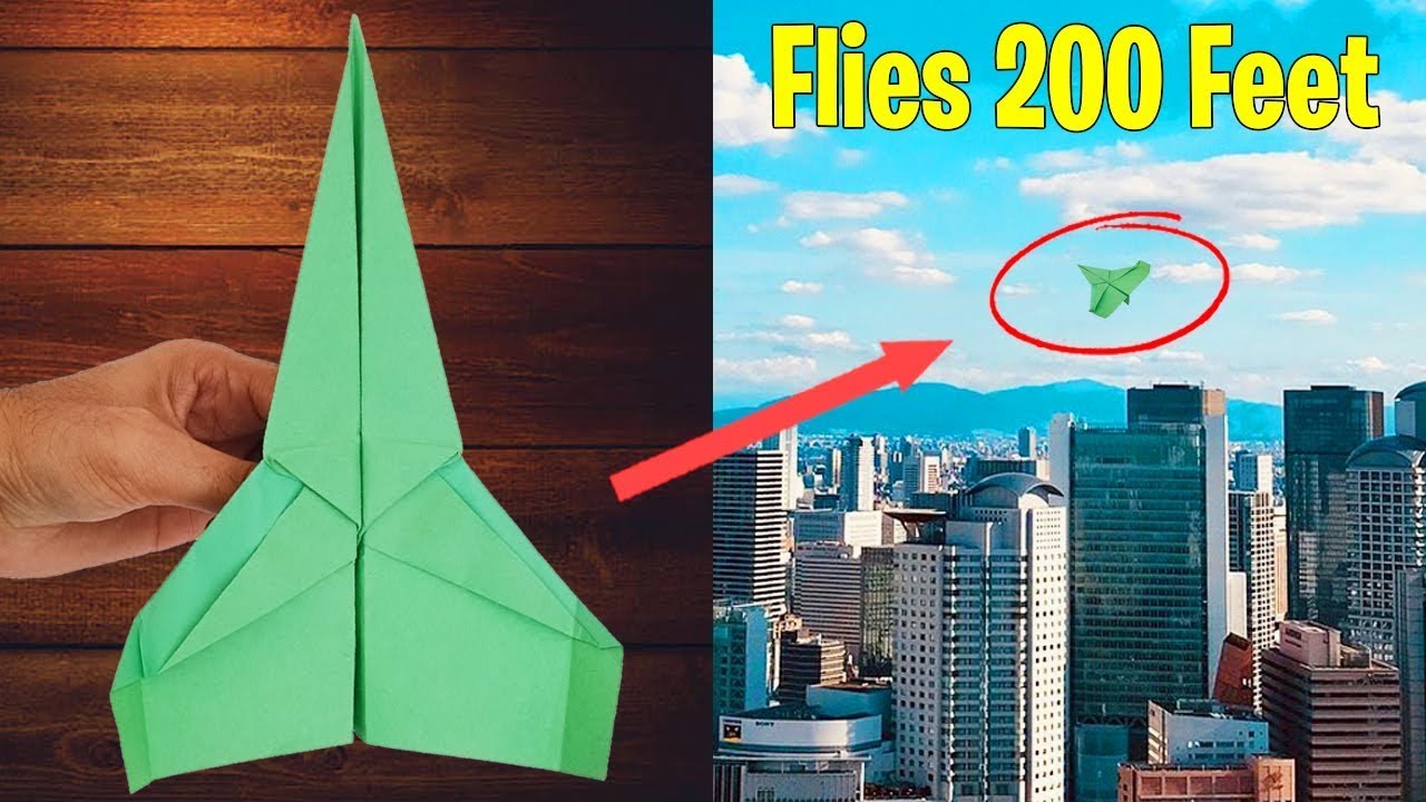 Origami Paper Craft Plane - How to Make Paper Jet Plane Easy - YouTube