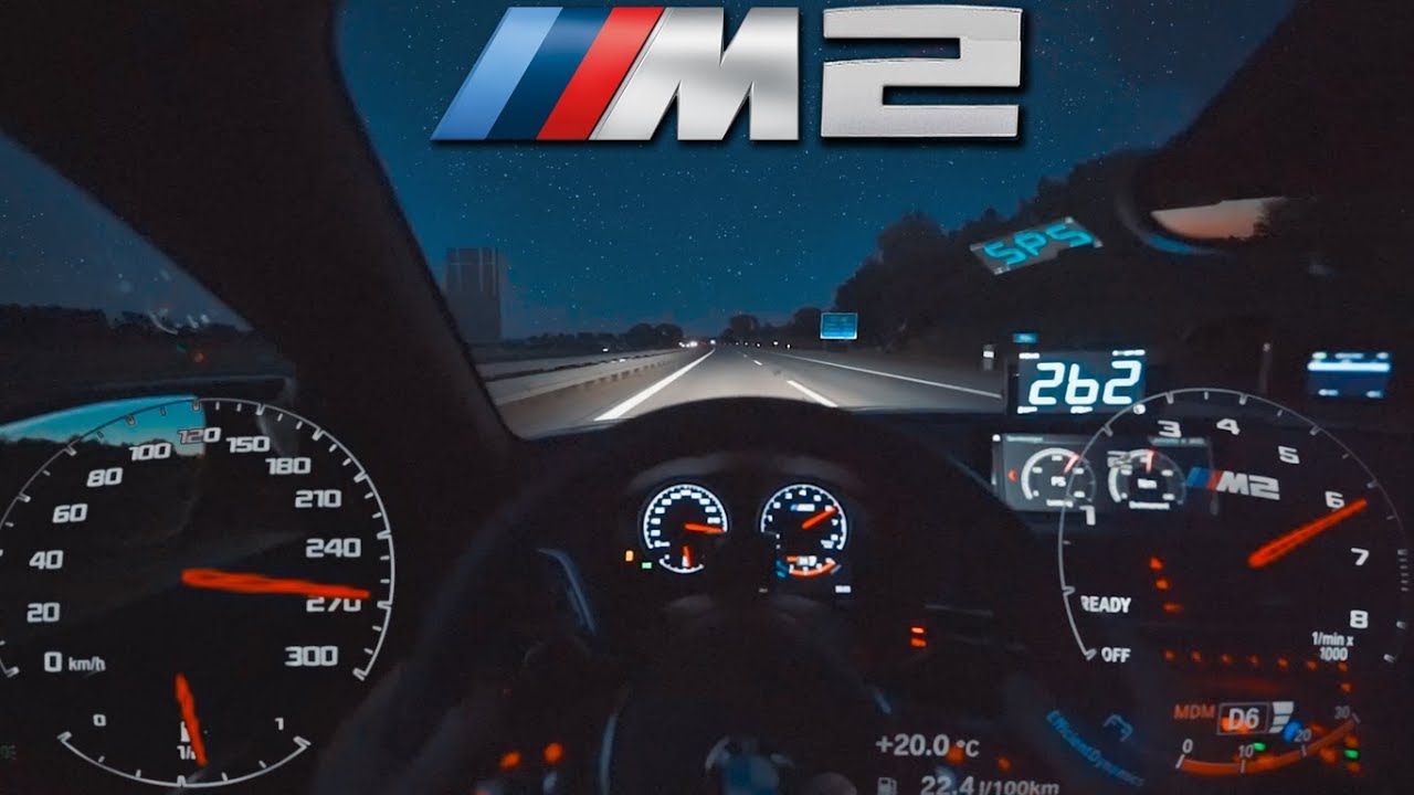 0-270 km/h | BMW M2 Competition | NIGHT | TOP SPEED and Acceleration ...