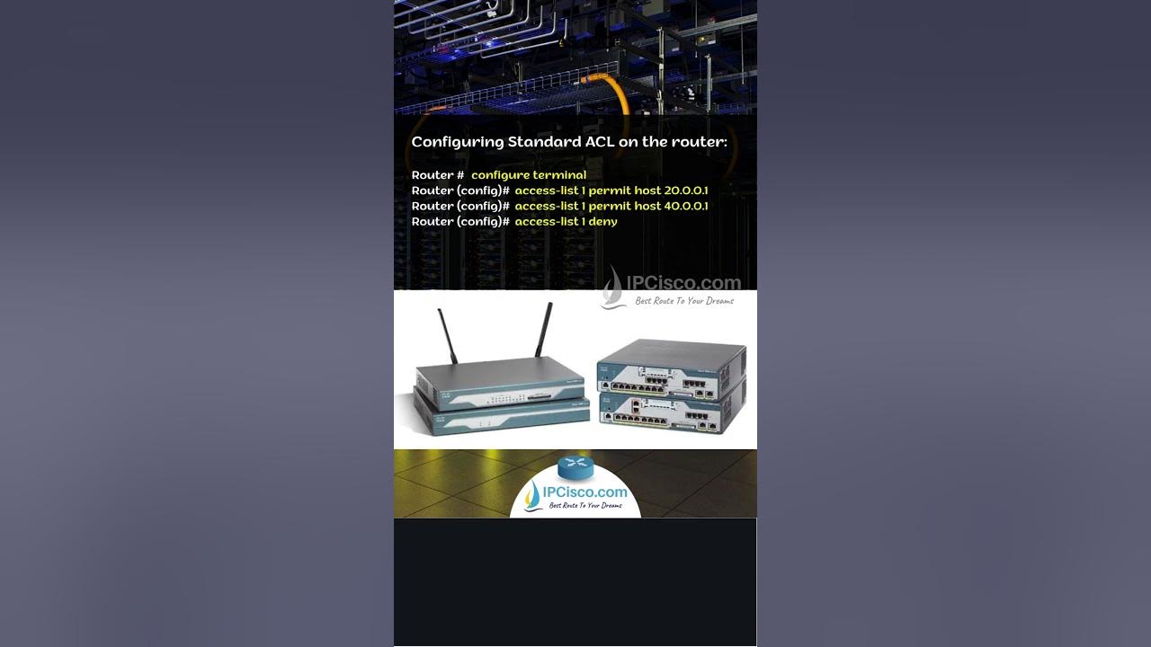 Cisco ACL Configuration Example | CCNA 200-301 Shorts | 1 Minute Quick Configs | IPCisco.com ...