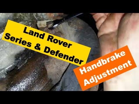 Adjusting the handbrake on a Land Rover Series or Defender - YouTube
