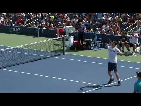Andy Murray Overhead Smash Slow Motion / 左利き編集マレーのスマッシュ練習（スロー）