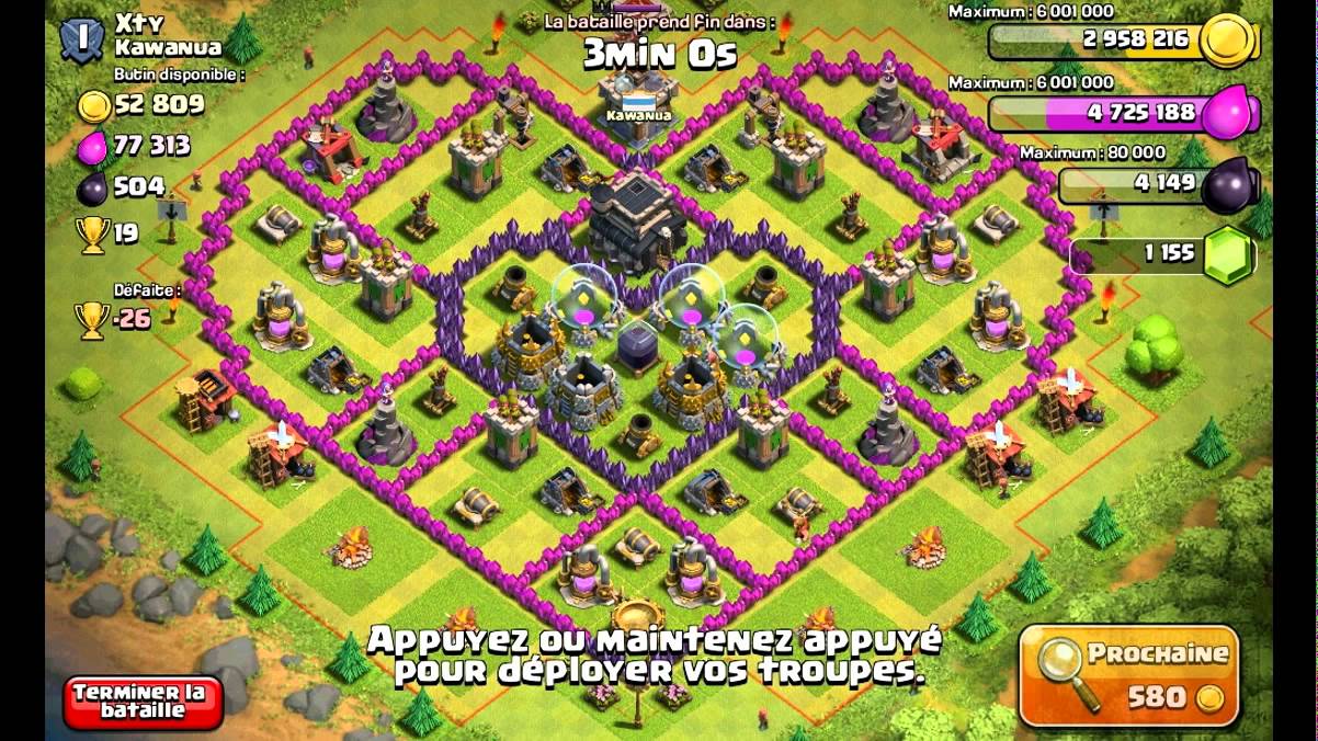 Top 5 des plus beau village clash of clans - YouTube