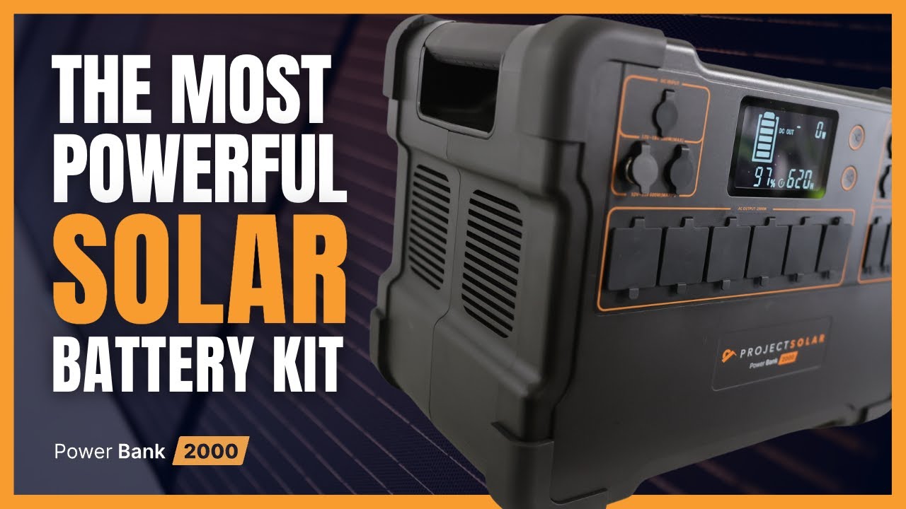 Project Solar Power Bank 2000W Portable Home Backup Kit - YouTube