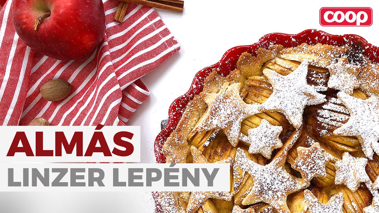 Almás linzer lepény 🥧 🥰 | Coop recept - YouTube