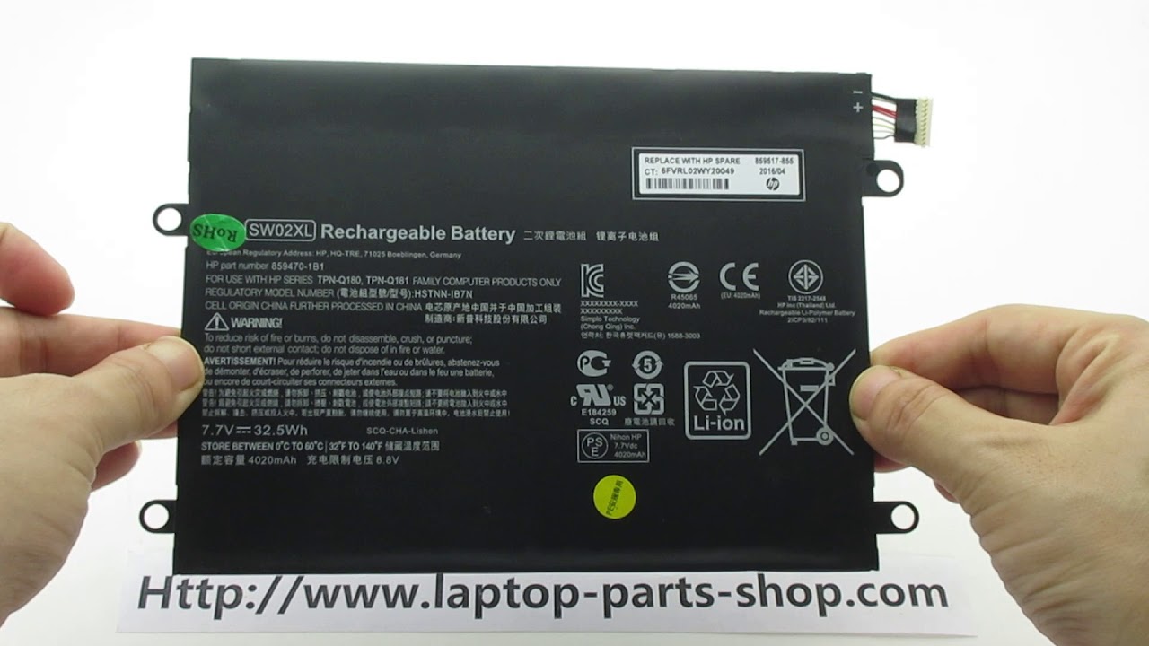 Brand new SW02XL HSTNN-IB7N 7.7V 32.5Wh Battery for HP x2 210 G2 Series ...