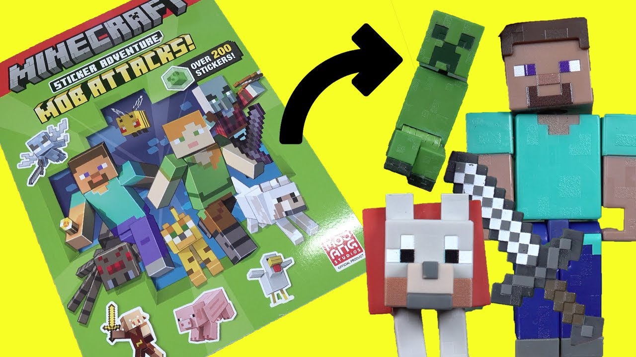 Minecraft Movie DIY Activity Book with Stickers, Dolls + Gameplay ...