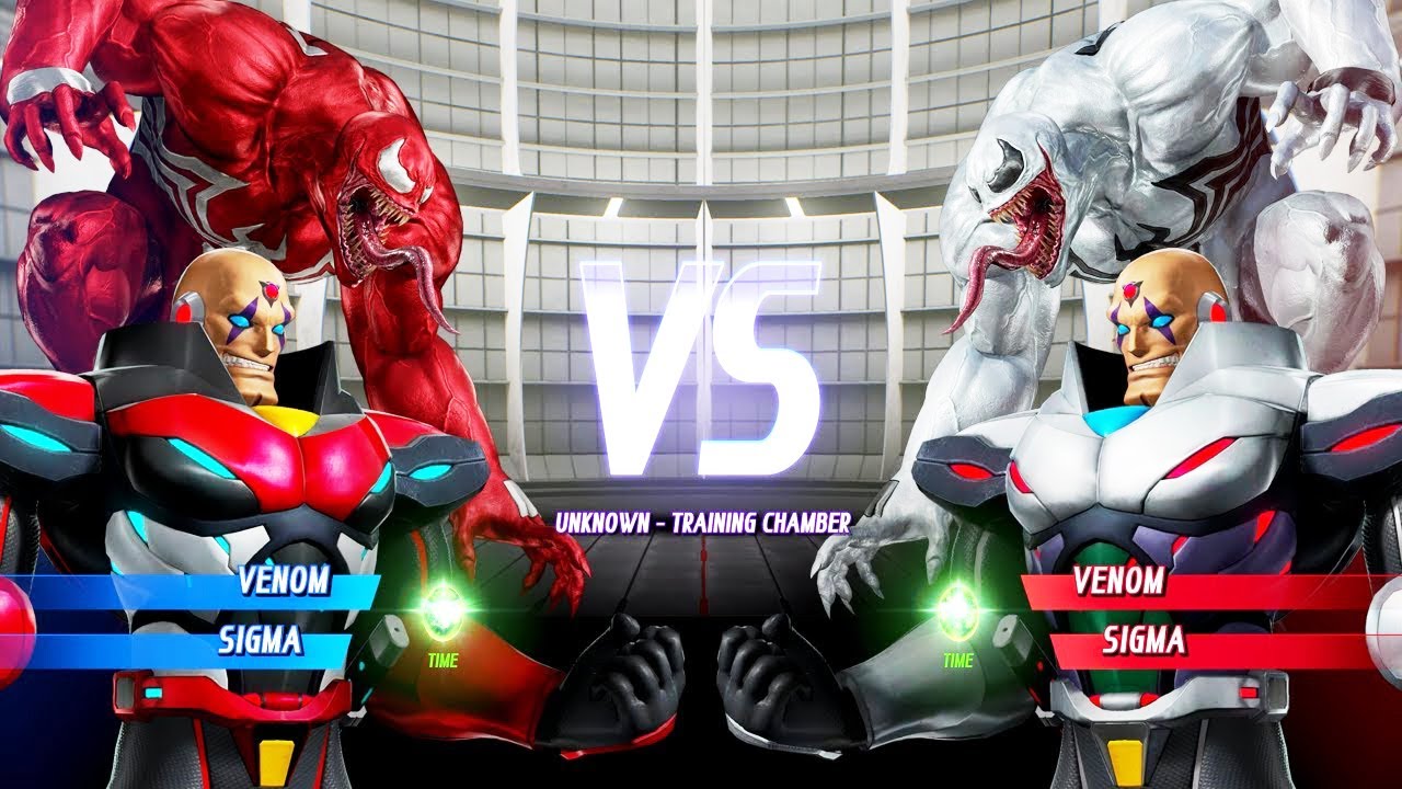 Red Venom & Sigma VS White Venom & Sigma - Marvel vs Capcom Infinite ...