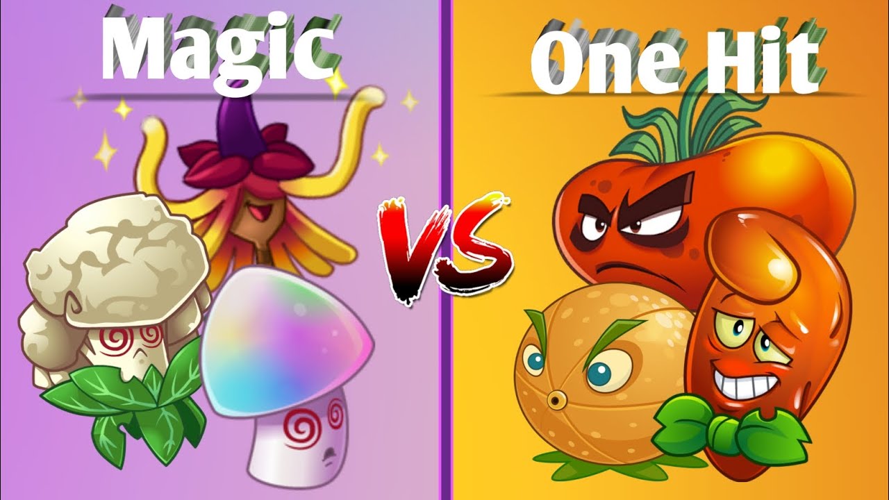Team MAGIC vs ONE HIT - Which Plant Team's Best? - PvZ 2 Plant Vs Plant ...