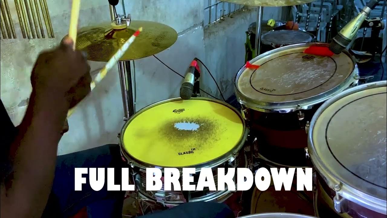 DRUM LESSON :VICTOR MOSUGU's INSPIRED DIDLE MAKOSSA BEAT BETWEEN SNARE, HATS AND TOM - YouTube