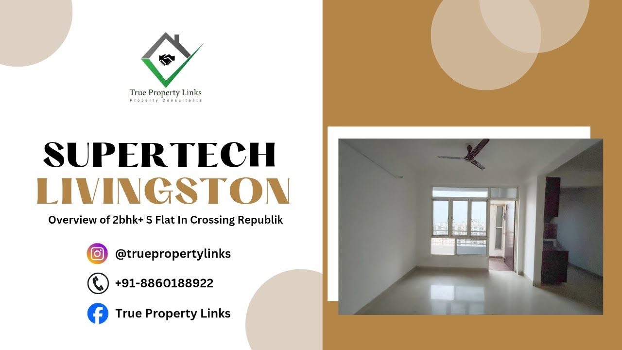 2BHK+S Flat for Sale in Supertech Livingston! 8860188922 Crossing ...