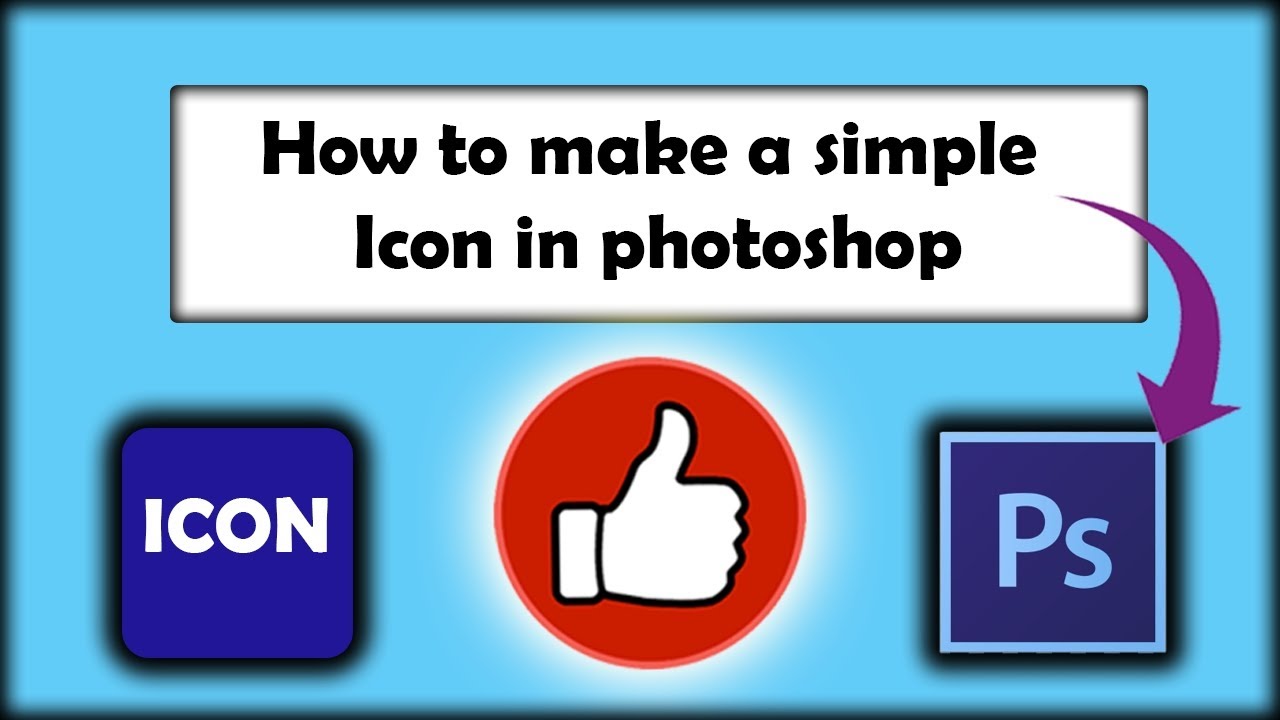 How to make a simple icon in photoshop 2022/2023 - YouTube