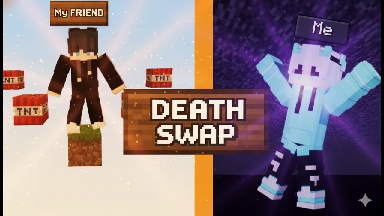 MINECRAFT 1V1 DEATH SWAP CHALLANGE - YouTube