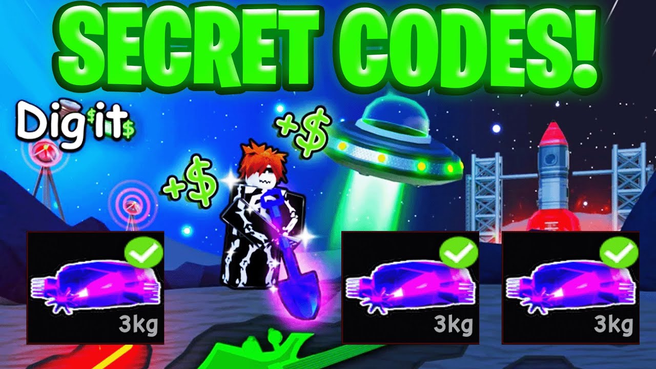 SECRET CODES in DIG IT CODES (DIG IT Codes) SPACE - YouTube