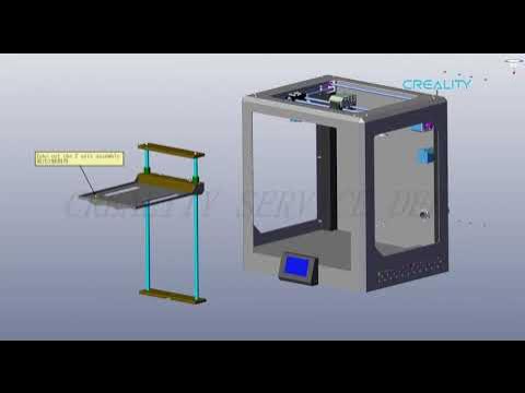Service tutorial CR 5 Pro the hot bed tray replacement - YouTube