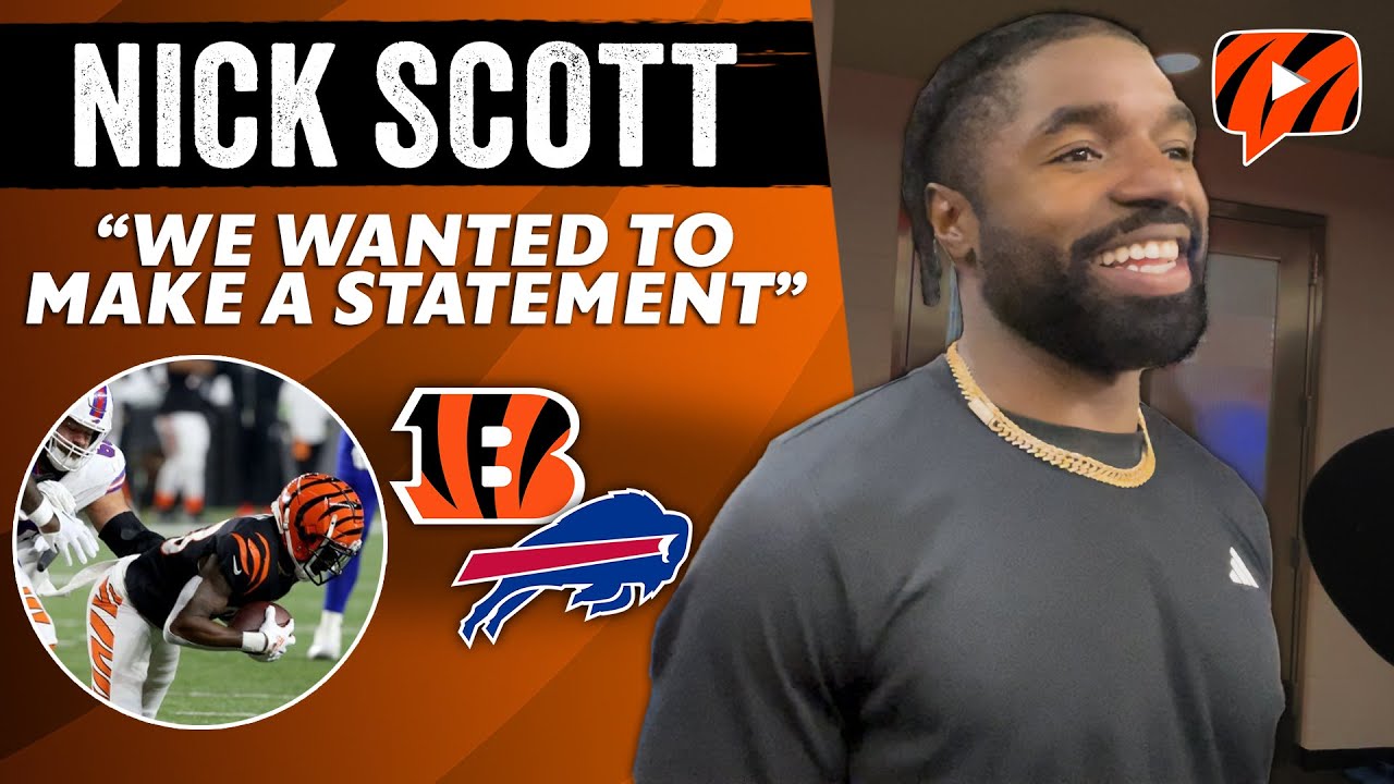 Nick Scott on Bengals Win Over Bills, Key Fumble Recovery in 4th ...