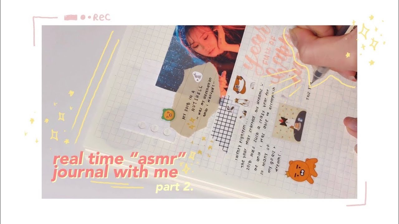 real time (asmr?) journal with me #2! my 2018 reflection - YouTube