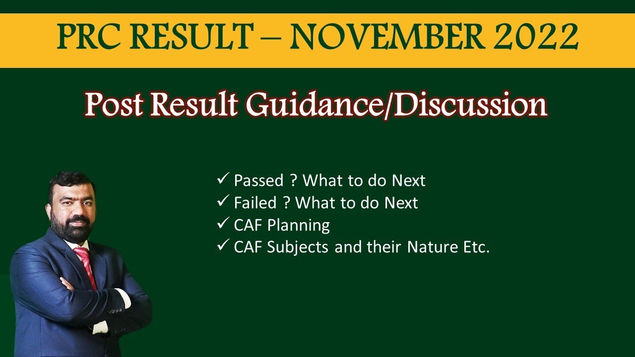 Guidance on November 2022 PRC result - YouTube