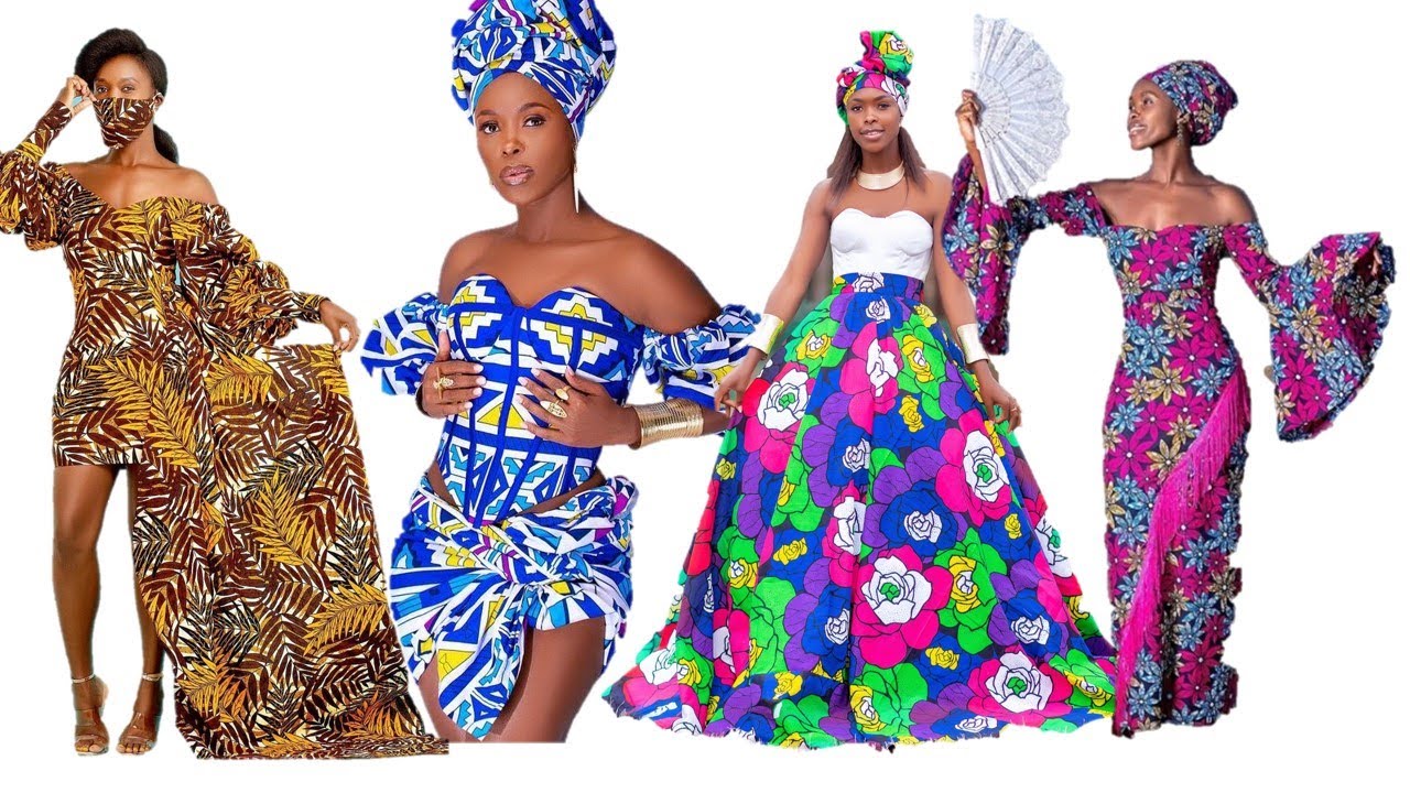 Jackie Vike (Awinja) Adorable Vitenge Outfit Designs - YouTube