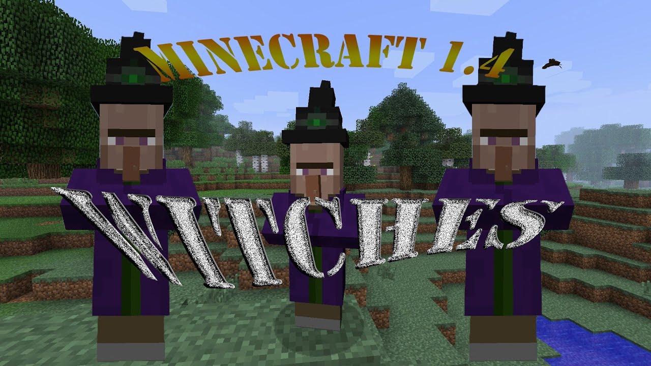 MineCraft Snapshot 12w38a Witches, Magic Powers, Bats And More! - YouTube