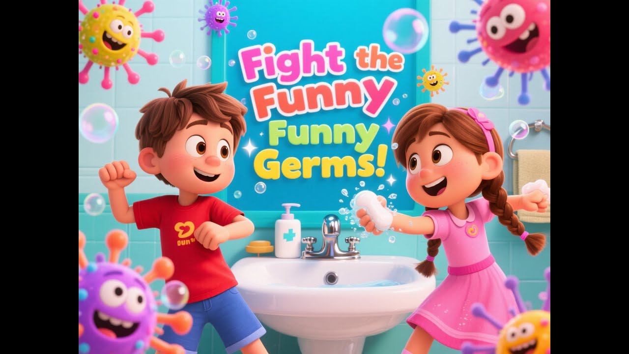 Wash Your Hands Song for Kids | Easy Steps to Fight with Germs | Kids ...