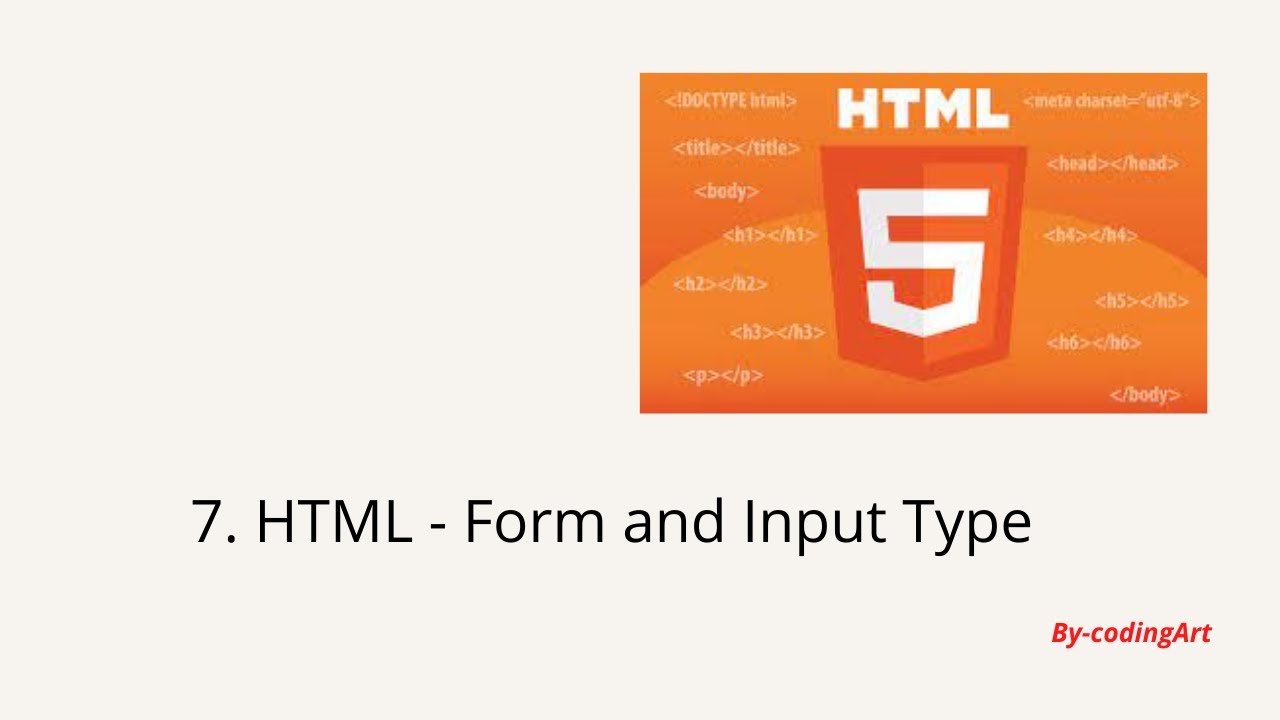 7. Forms and Input Type - HTML - YouTube